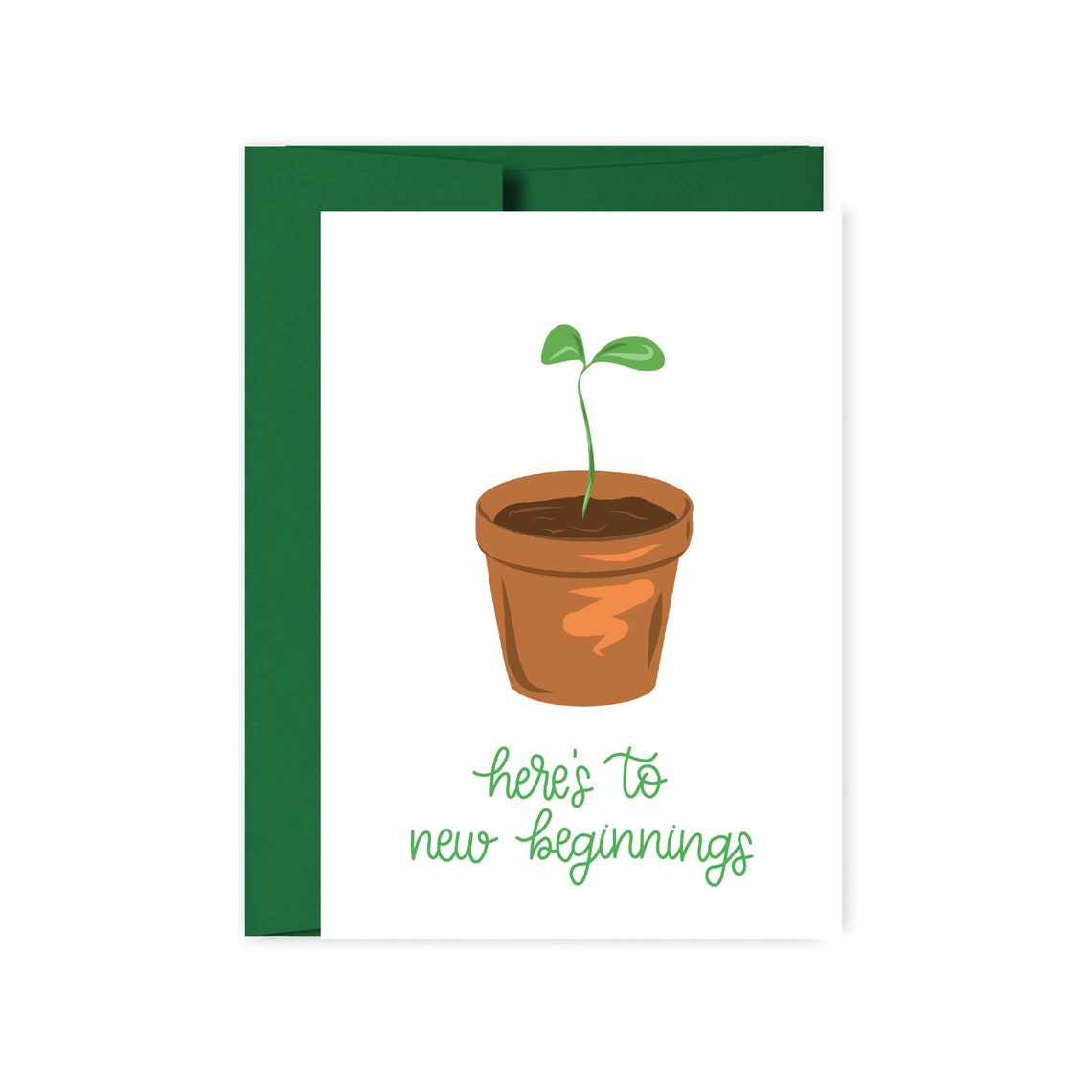 Here's to New Beginnings Card Friendship Support Card - Etsy