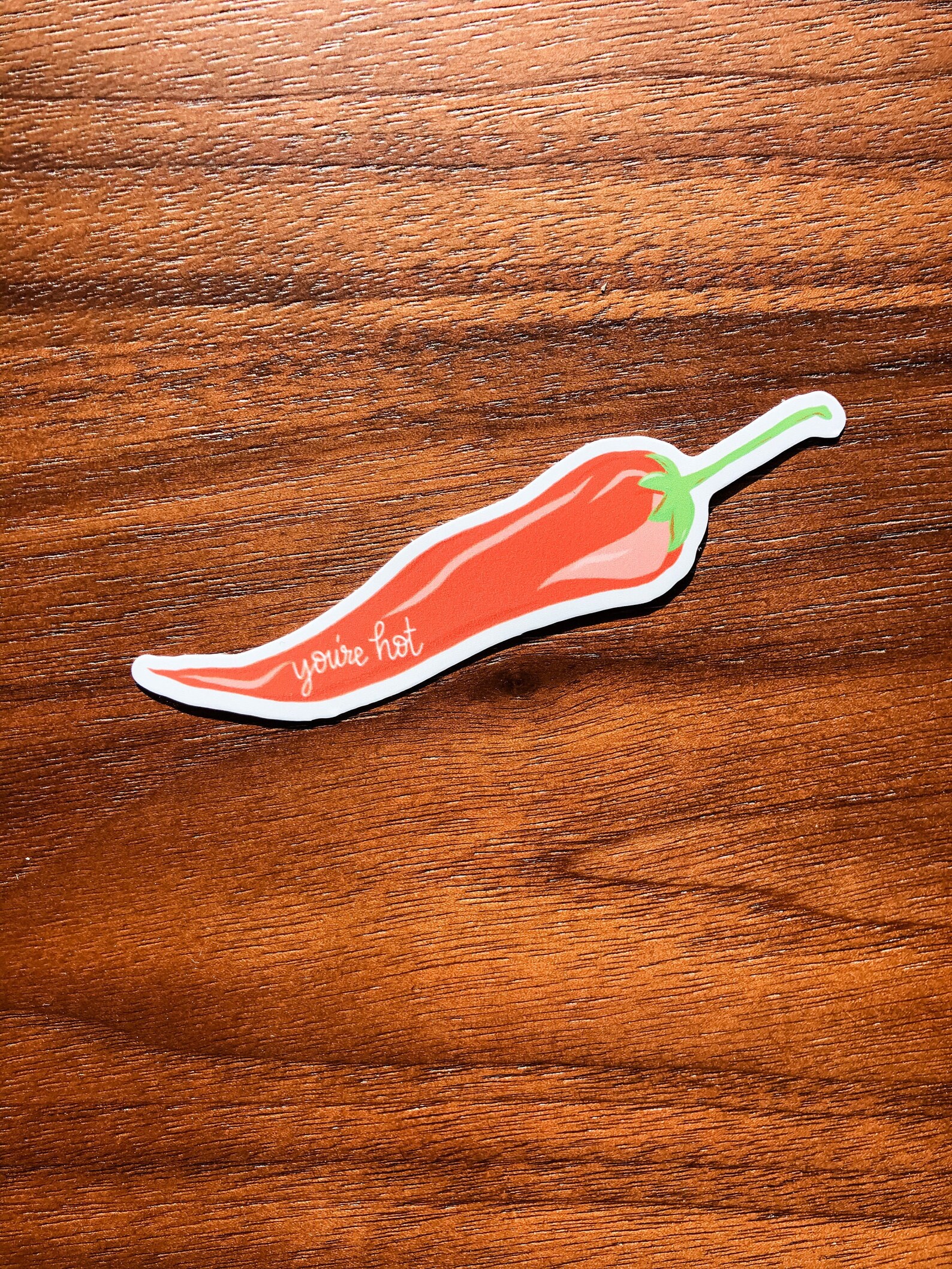You're Hot Funny Chili Pepper Sticker Vinyl Sticker Pepper | Etsy