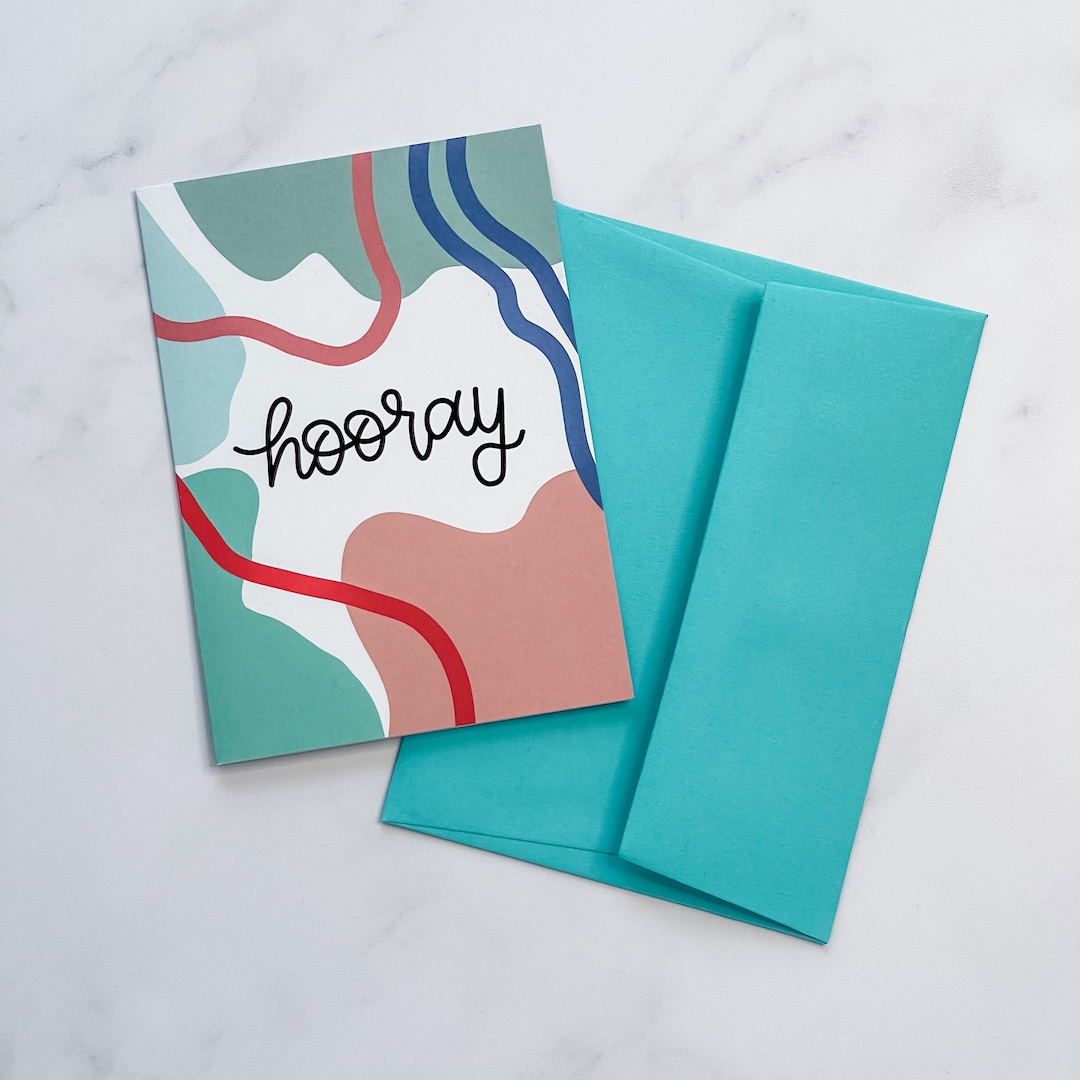 Hooray Celebration Card Hooray Birthday Card Hooray Card Celebration ...