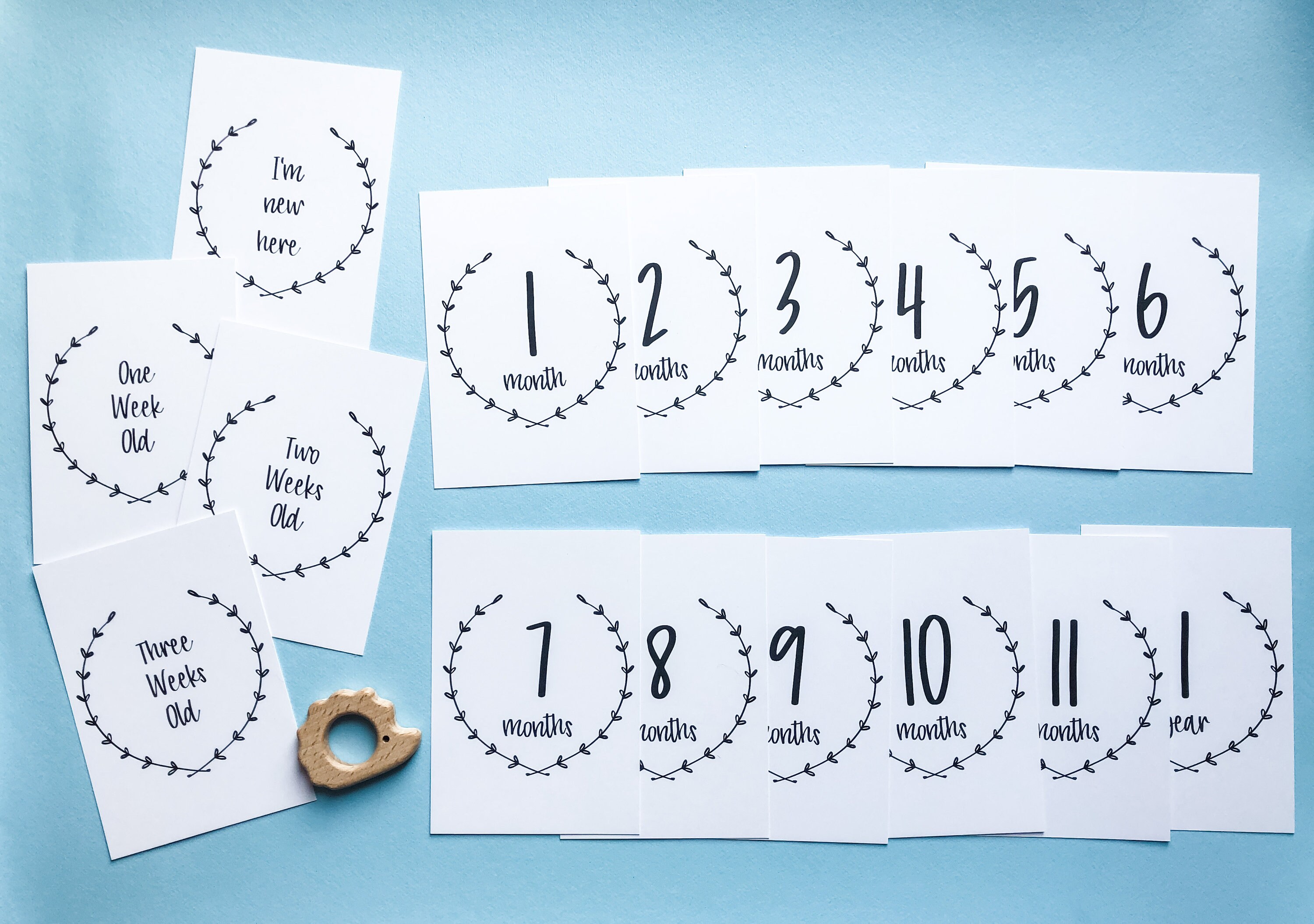 Baby Milestone Cards Monthly Milestone Cards New Baby | Etsy