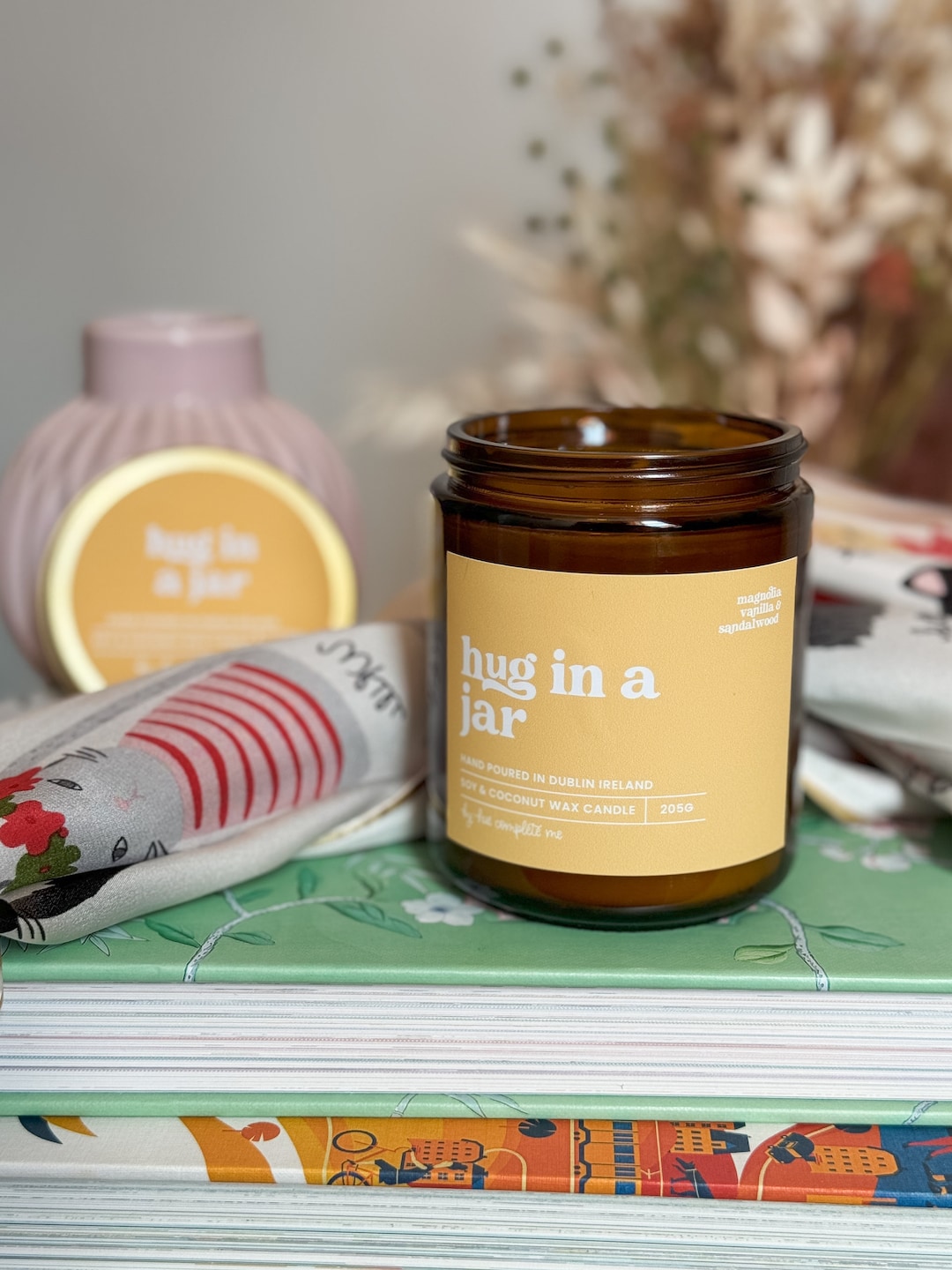 Hug in A Jar Scented Candle, Missing You Gift, Housewarming Candles ...