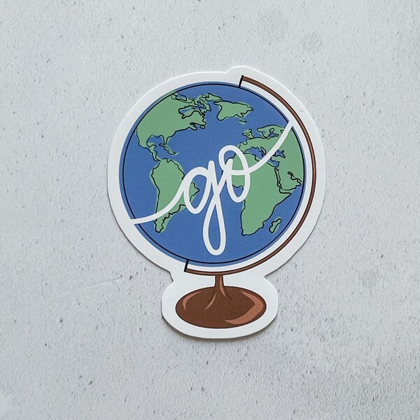 Globe Decal - Etsy