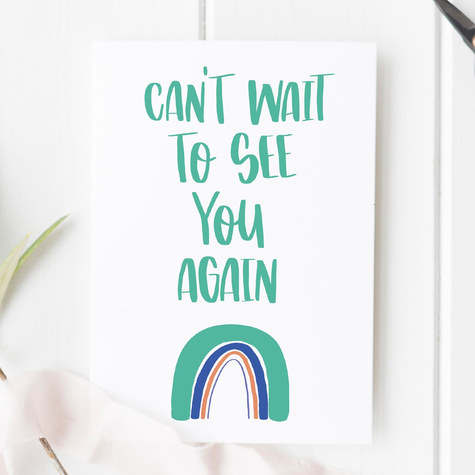 Can't Wait to See You Again Card I Miss You Card - Etsy