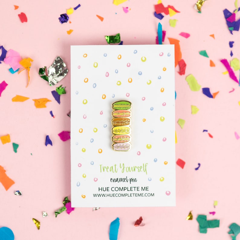 Macaron Enamel Pin Hard Enamel Pin Foodie Gift Macarons Pin Lapel Pin ...