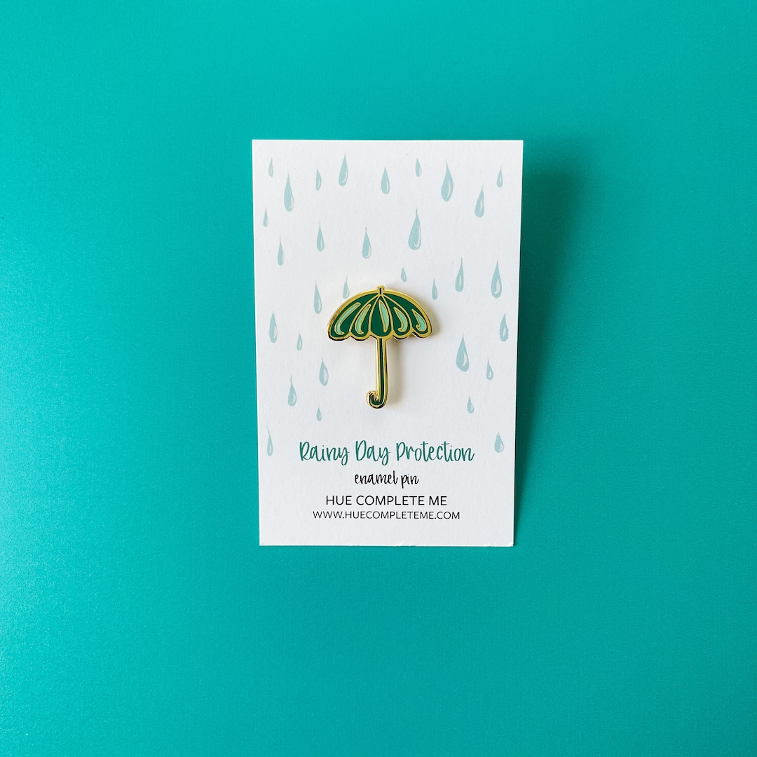 Umbrella Enamel Pin Umbrella Jewellery PNW Gift Rainy Day Gift Umbrella ...