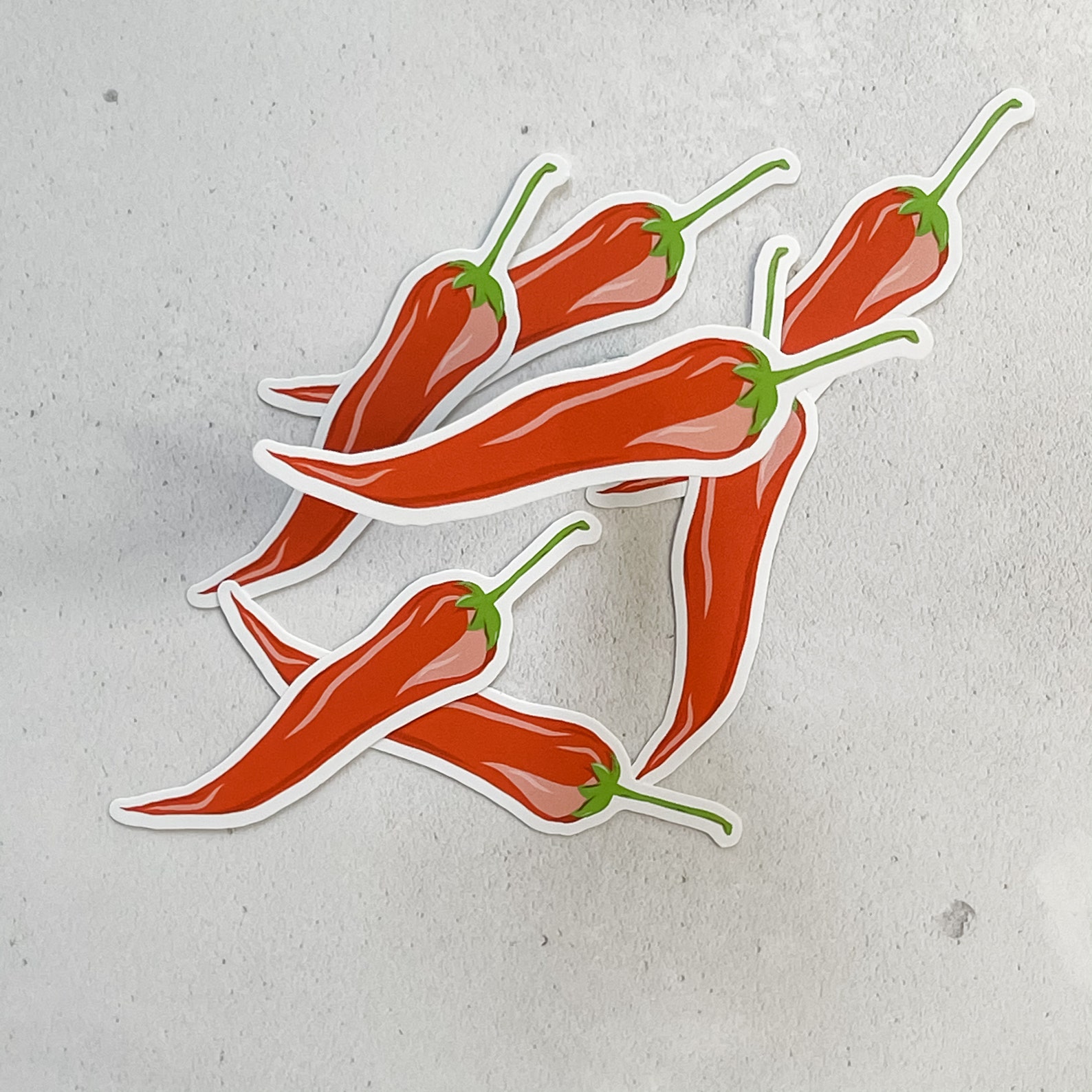 Chili Pepper Sticker Vinyl Sticker Pepper Lover Gift Vinyl - Etsy