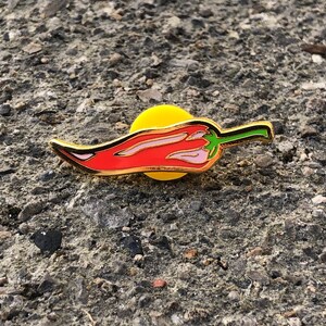 Chili Pepper Enamel Pin Red Chili Pepper Pin Foodie Gift - Etsy