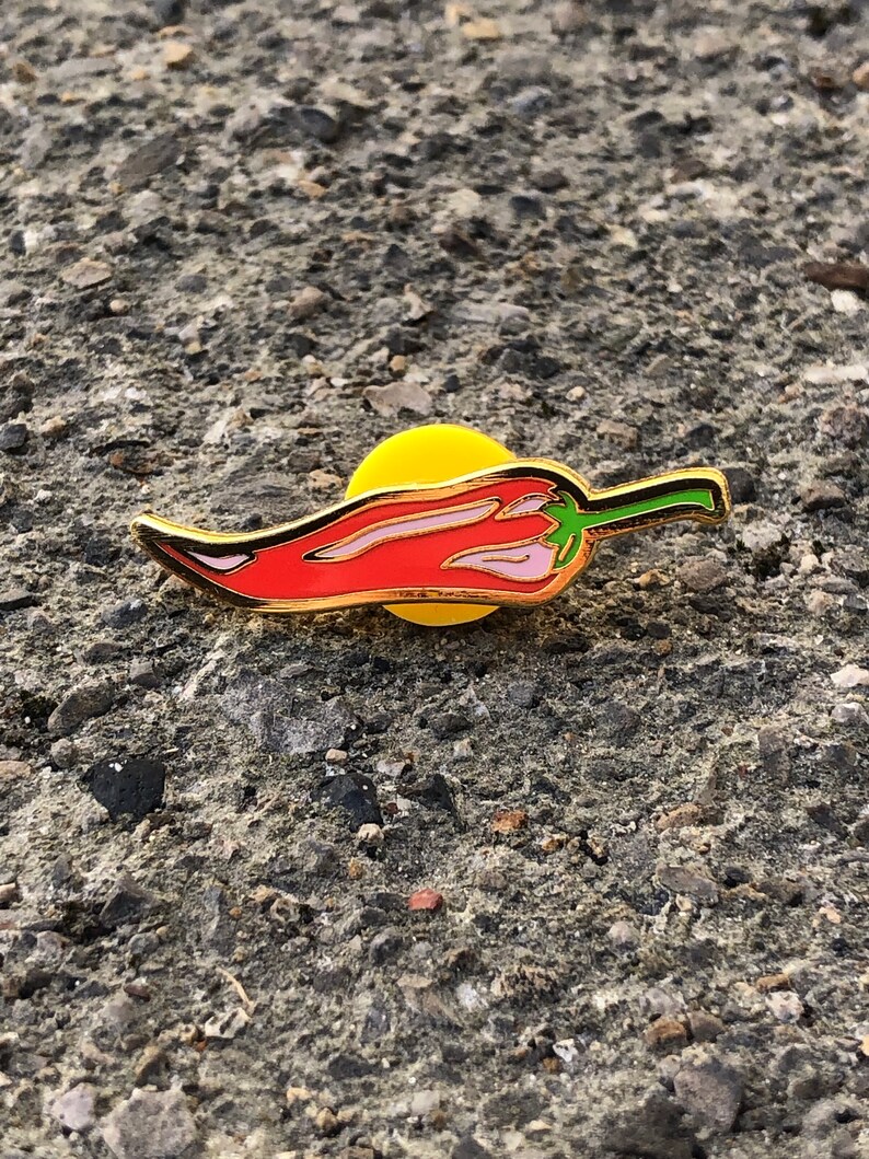 Chili Pepper Enamel Pin Red Chili Pepper Pin Foodie Gift - Etsy