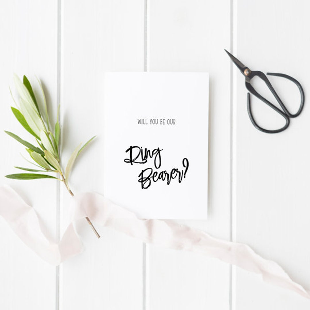 Will You Be Our Ring Bearer Card for Ring Bearer Ring Bearer Card Be My ...