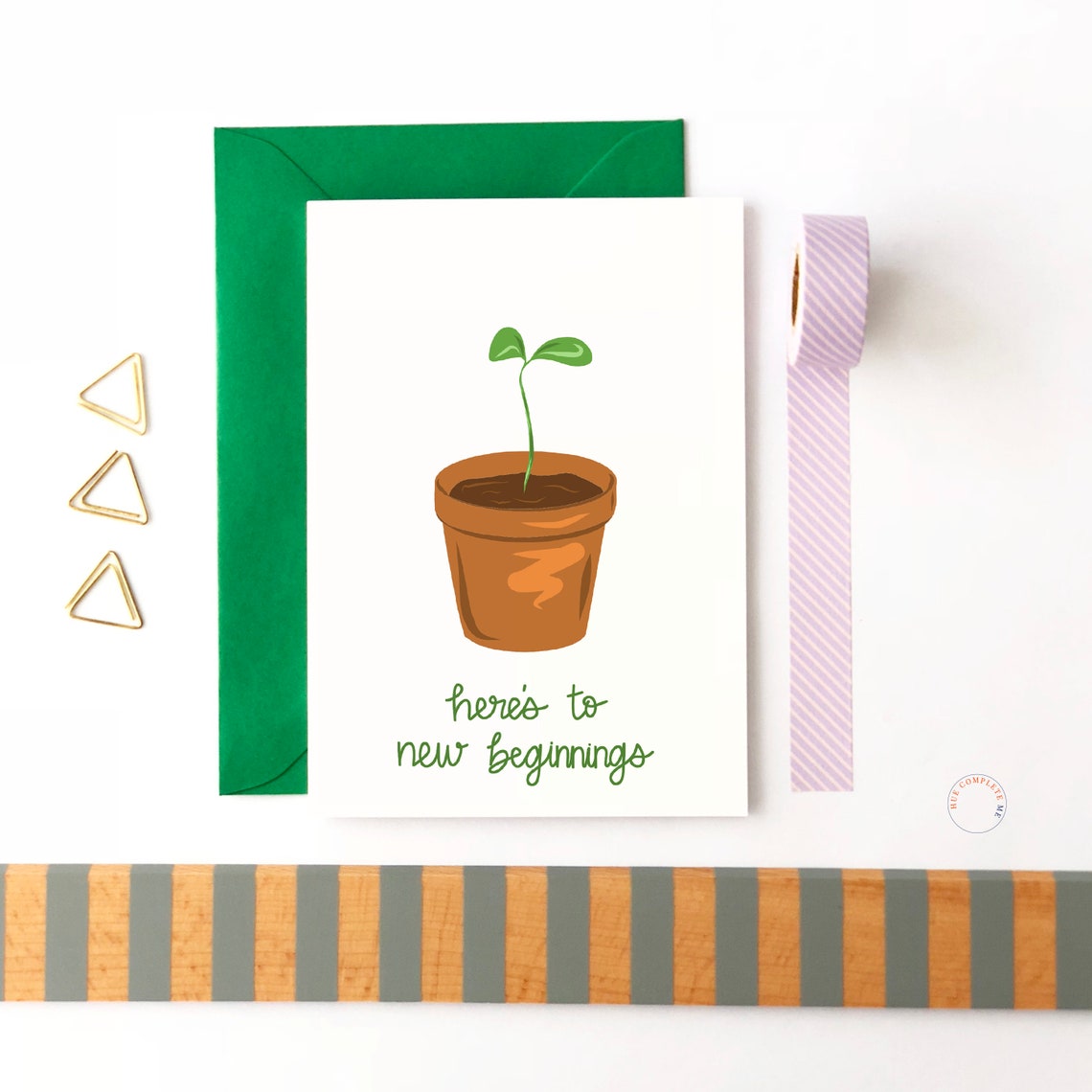 Here's To New Beginnings Card Friendship Support Card | Etsy