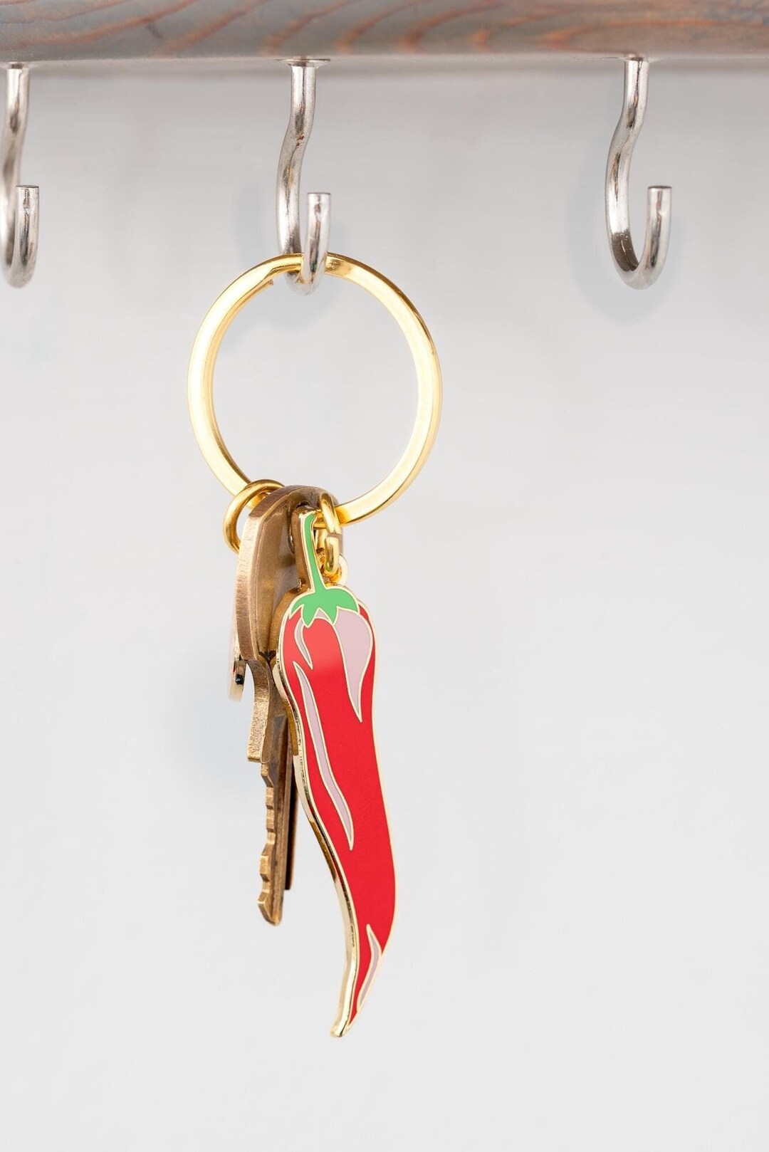 Red Chili Pepper Keychain Foodie Gift Culinary Gift Pepper Keyring ...