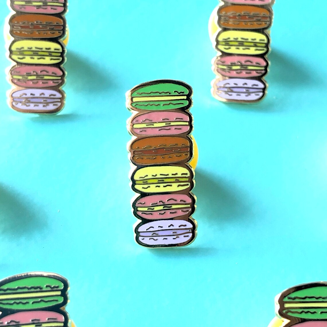 Macaron Enamel Pin Macaron Hard Enamel Pin Foodie Gift Macaron | Etsy