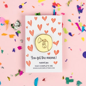 Breast Pump Enamel Pin Breastfeeding Pin Breastfeeding Gift New Mom ...