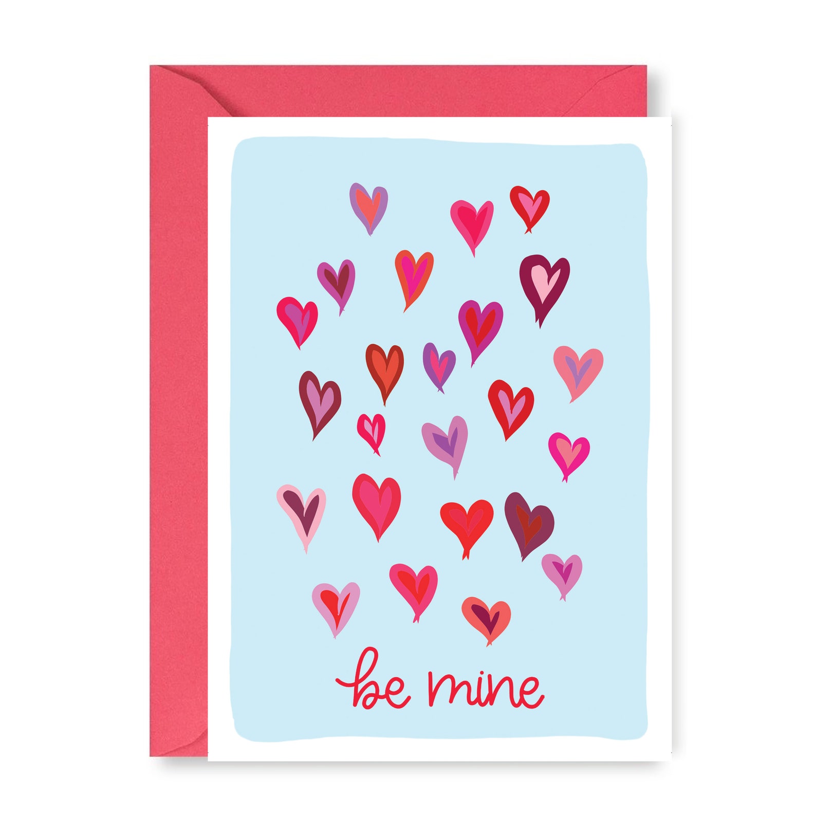 Be Mine Valentine's Day Card Be My Valentine Card for Girlfriend Card ...