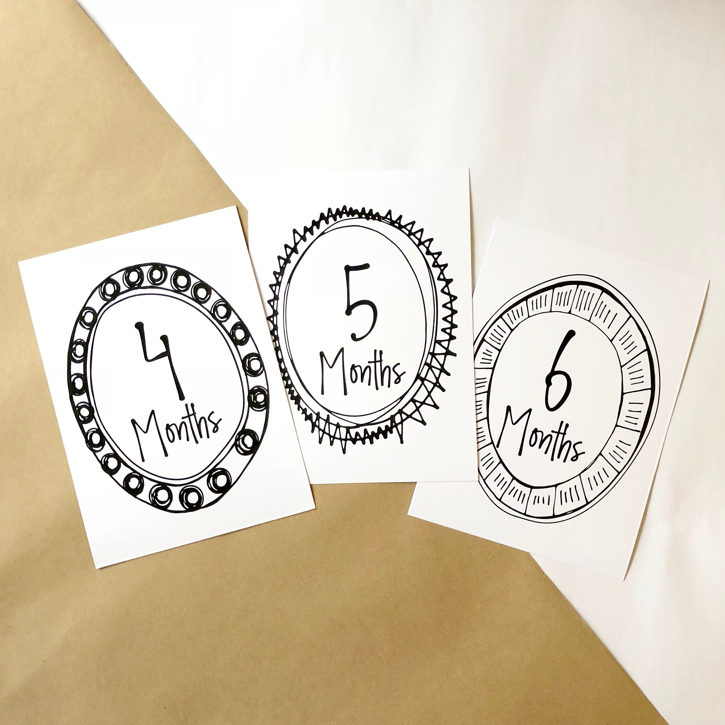 Baby Milestone Markers Baby Shower Gift Month Marker Monthly Milestones ...