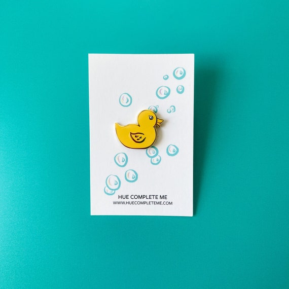 Duck Enamel Pin Rubber Duck Pin Rubber Ducky Enamel Pin Duck - Etsy
