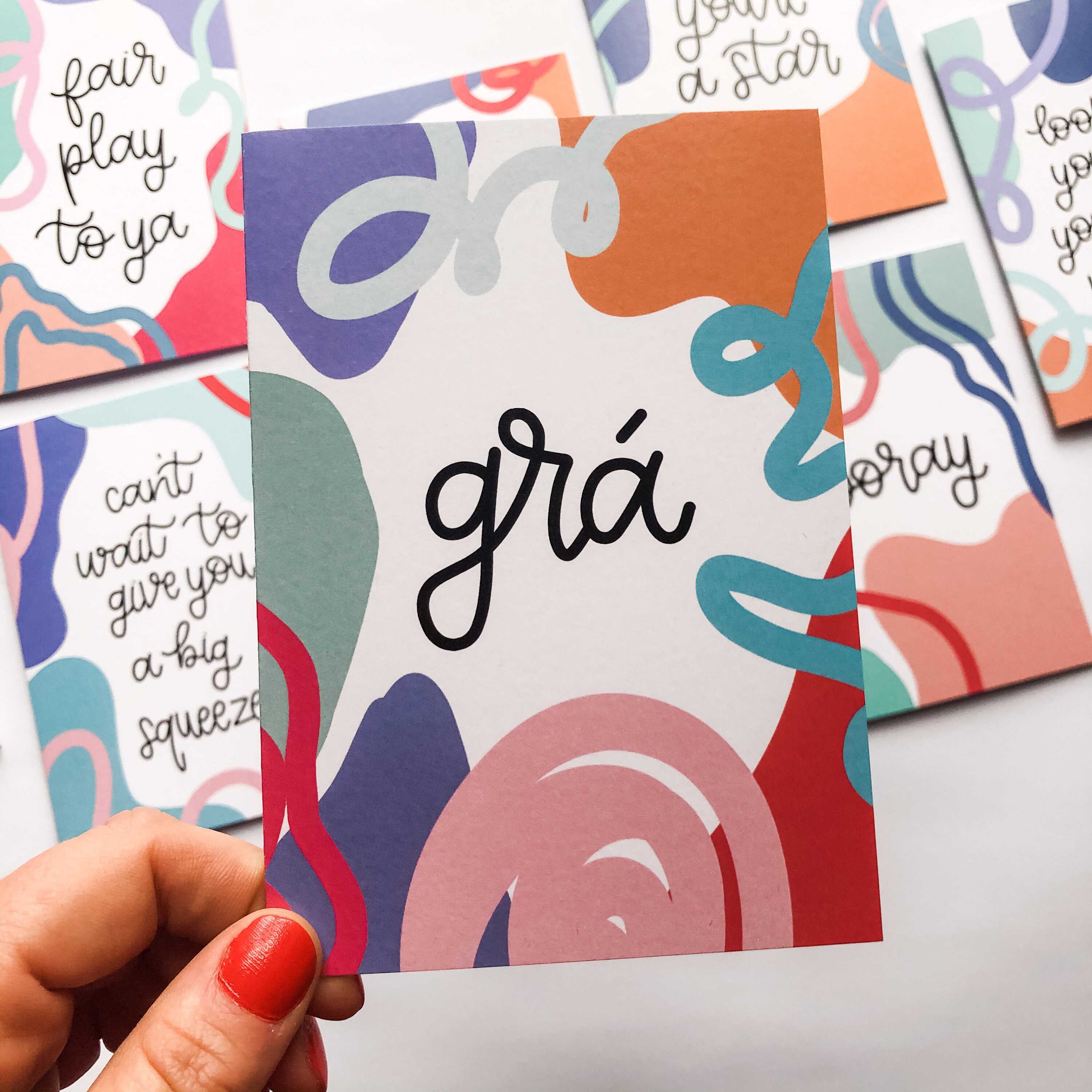 Gra Irish Gaelic Love Card Le Grá Sending Love Card Irish Card - Etsy