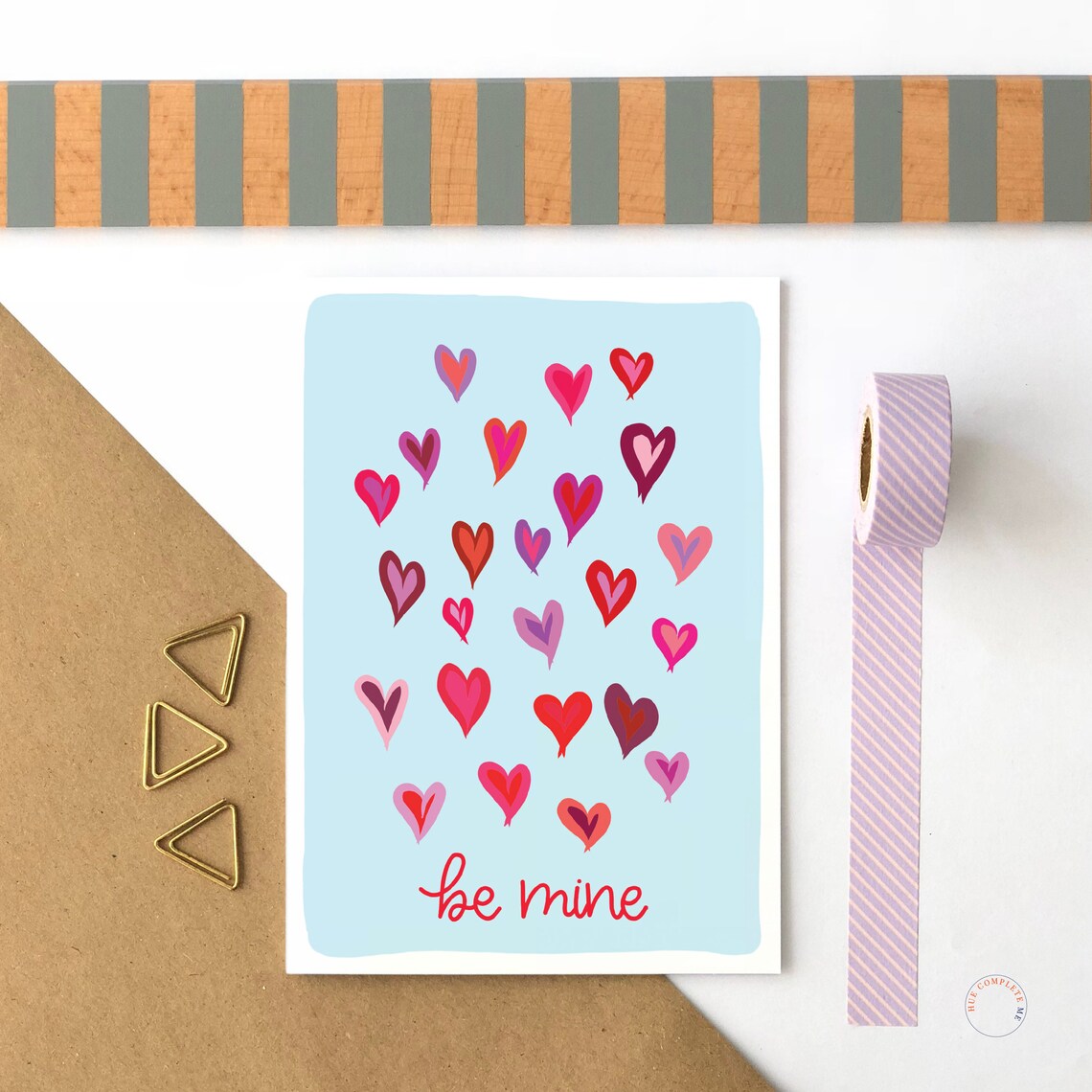 Be Mine Valentine's Day Card Be My Valentine Card For | Etsy