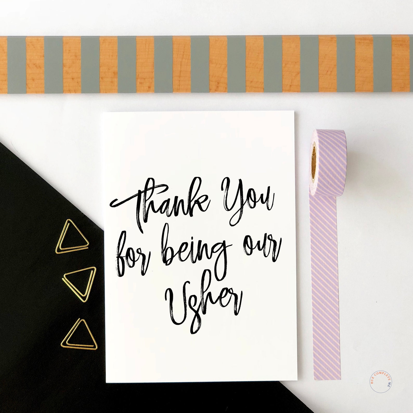 Thank You for Being Our Usher, Usher Thank You Card, Card for Usher ...