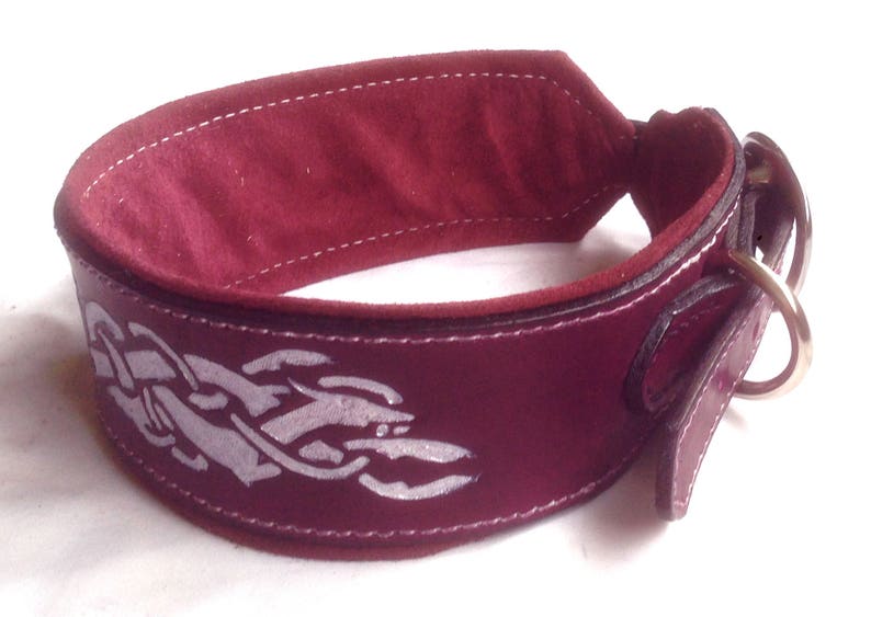Leather Sight Hound Collar - Etsy