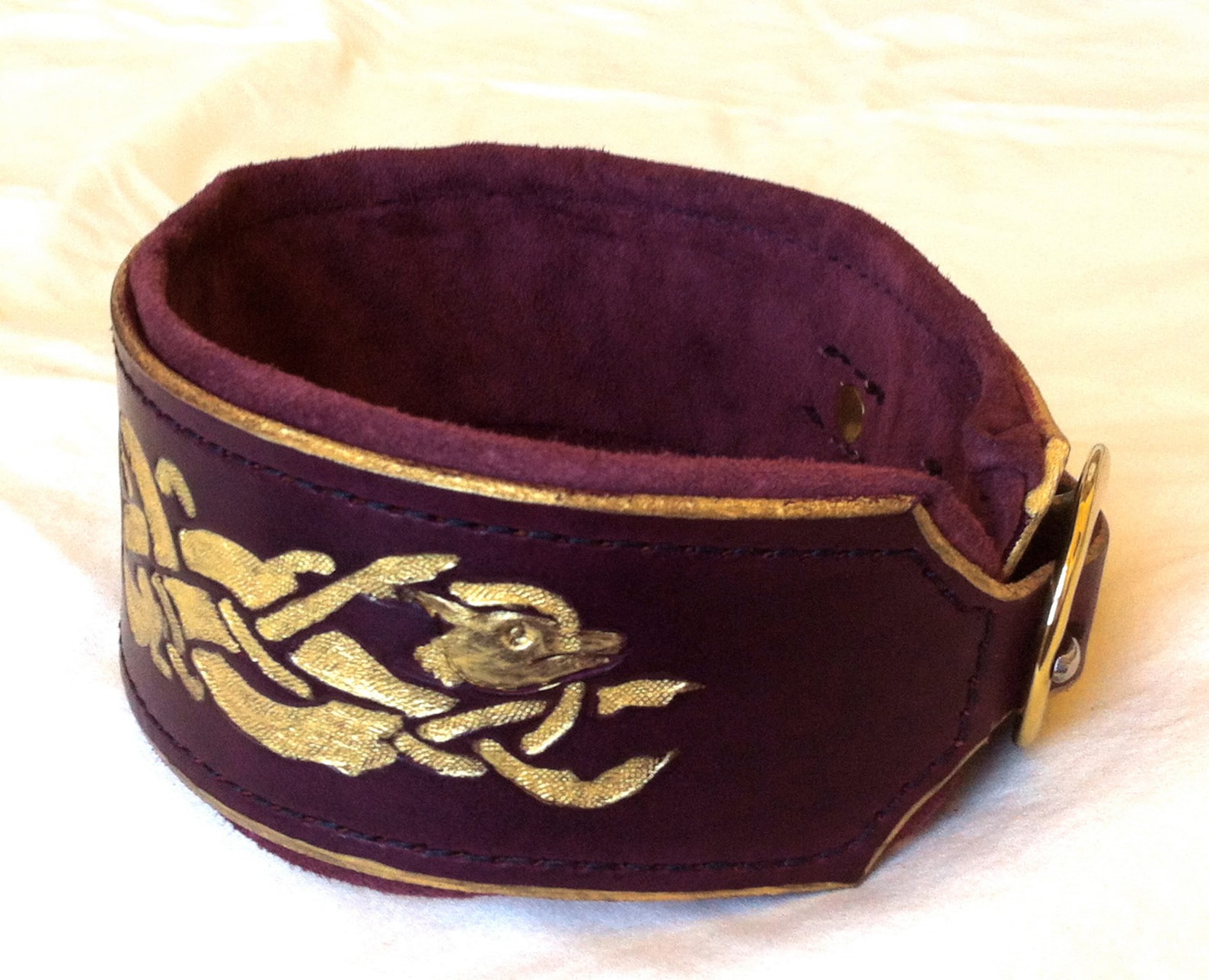 Leather Sight Hound Collar | Etsy