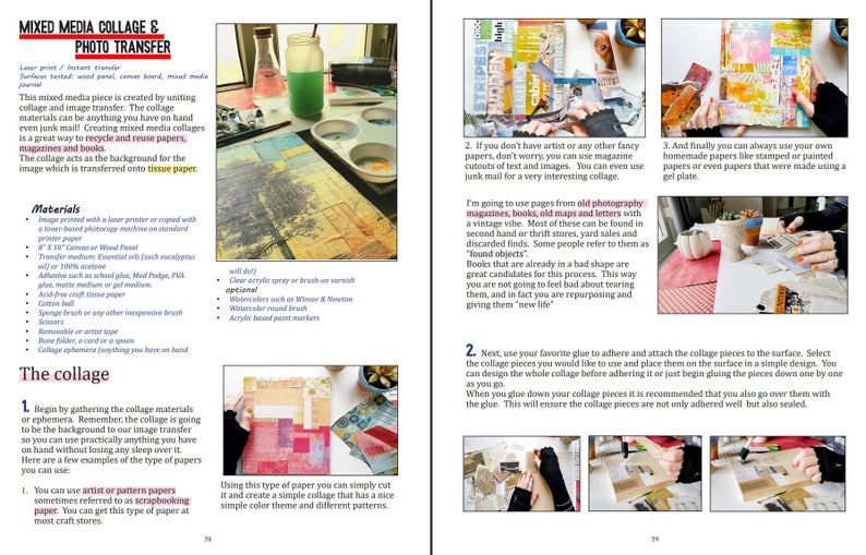 NEW! Image Transfer Techniques - Digital Download PDF by Nitsa Malik ...