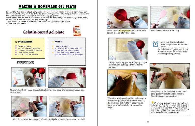 Gelli Print Your Photos, Ebook by Nitsa Malik - 76 Pages Tutorial ...