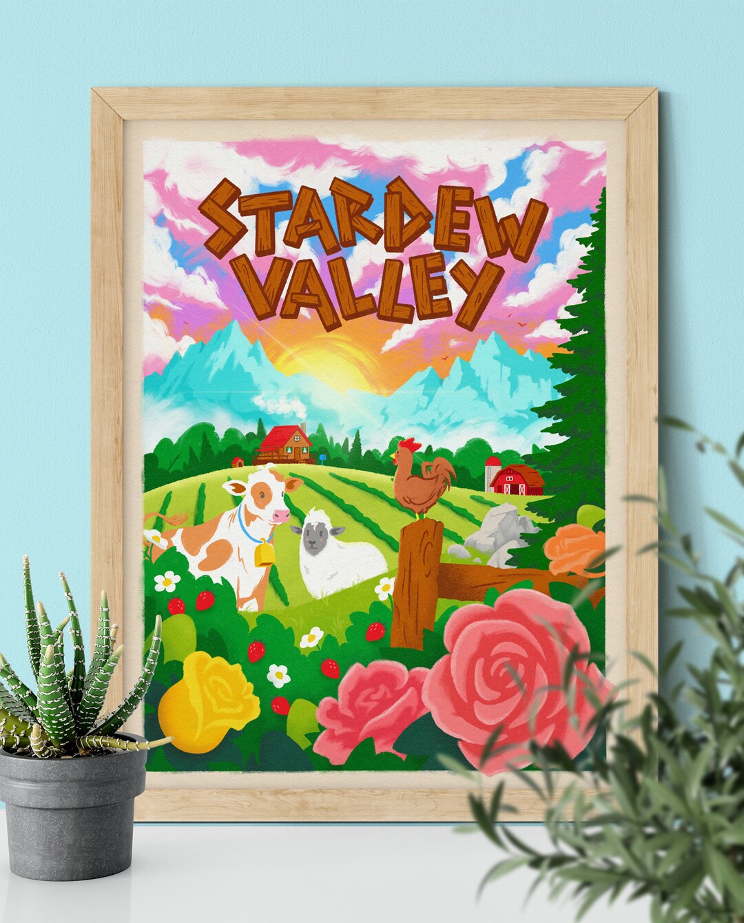 Illustrated Stardew Valley Poster - Etsy Canada