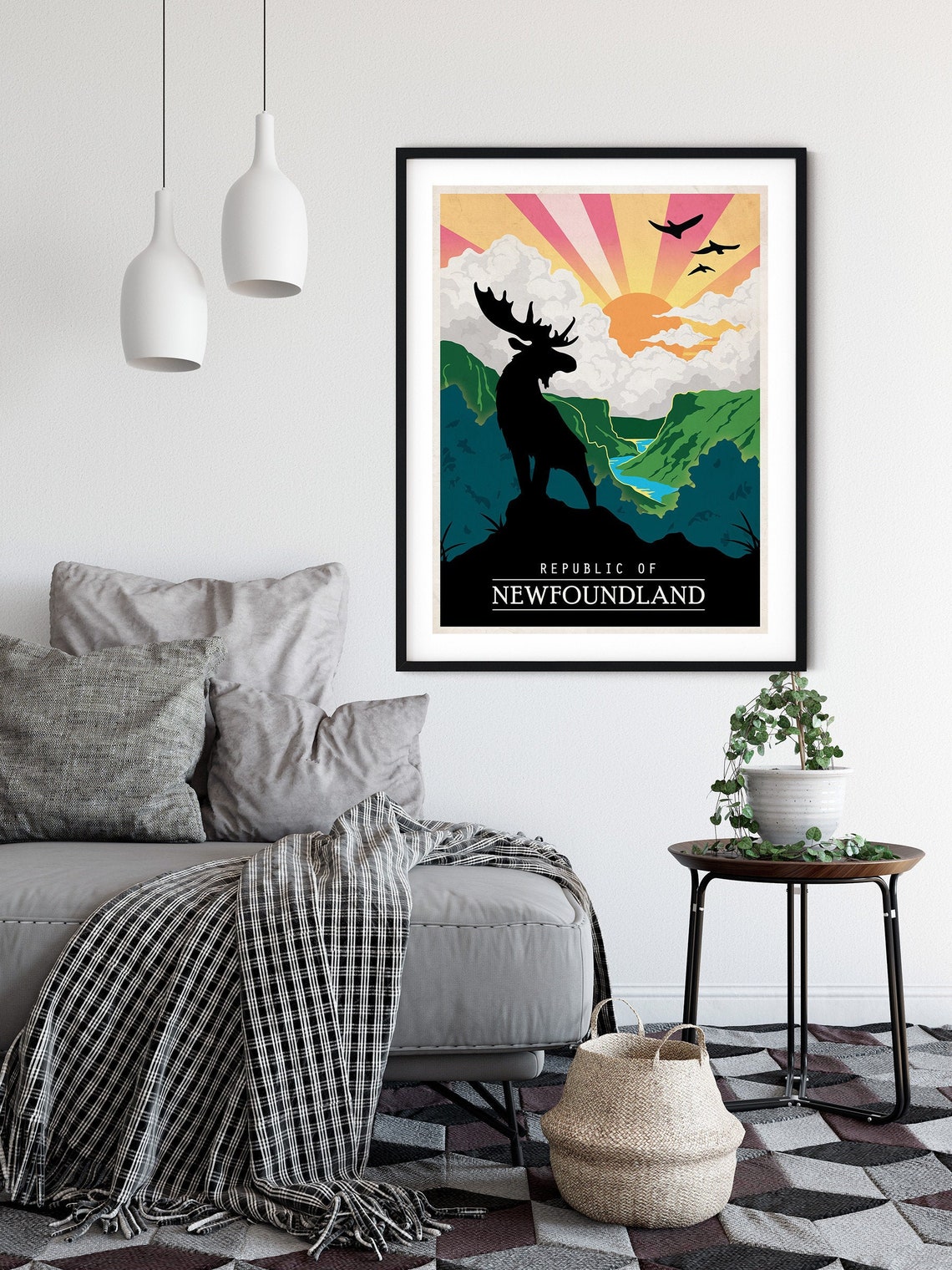 Republic of Newfoundland Travel Poster - Etsy Canada