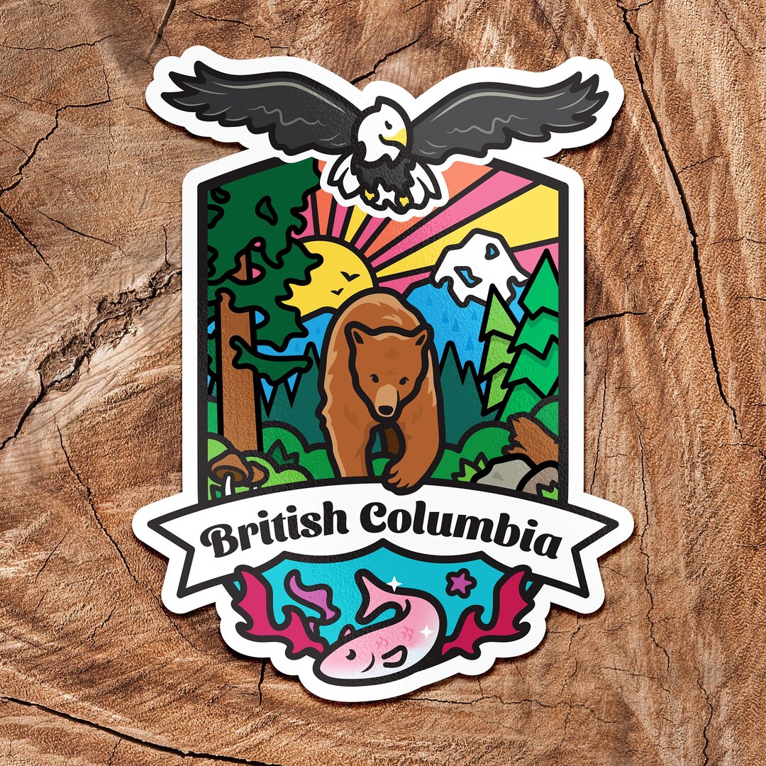 British Columbia Sticker - Etsy