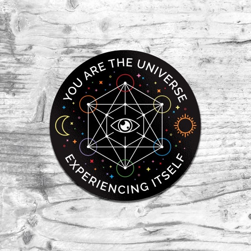 Hand-lettered Universe Inside You Sticker Inspirational - Etsy
