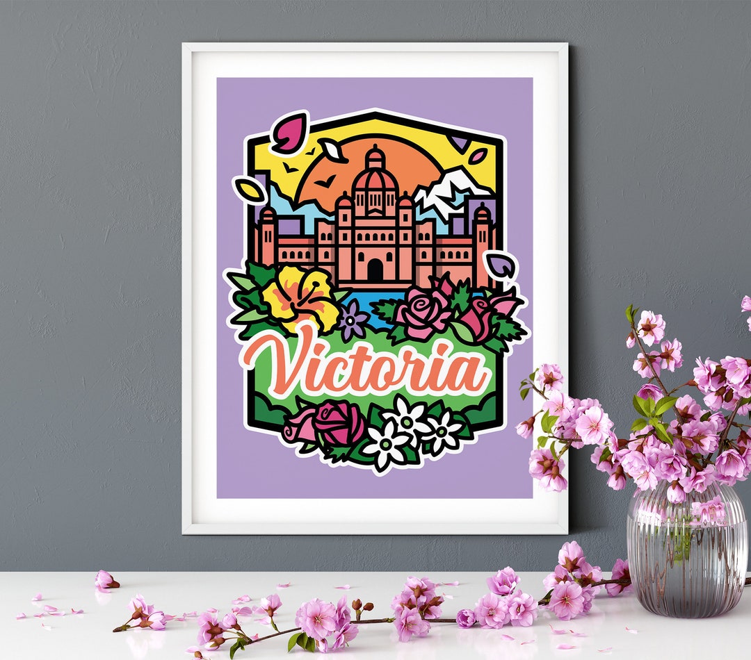 Victoria Crest Poster - Etsy