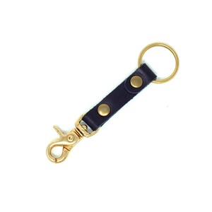 Mens Leather Keychain, Leather Keyring for Men, Leather Key Fob With ...
