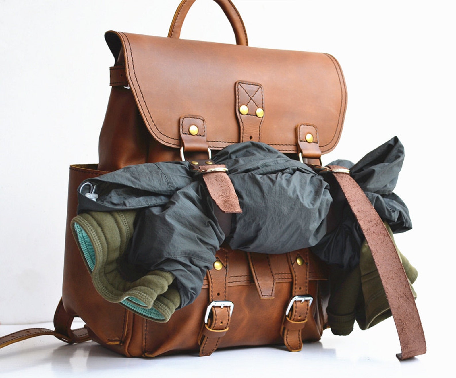 Flat Leather Straps, Leather Utility Strap for Backpacks & Bags, Set of ...