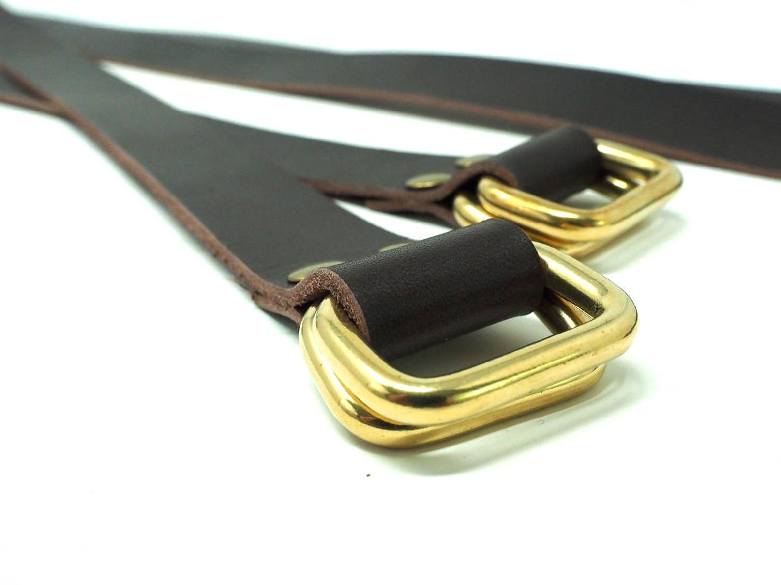 Flat Leather Straps, Leather Utility Strap for Backpacks & Bags, Set of ...