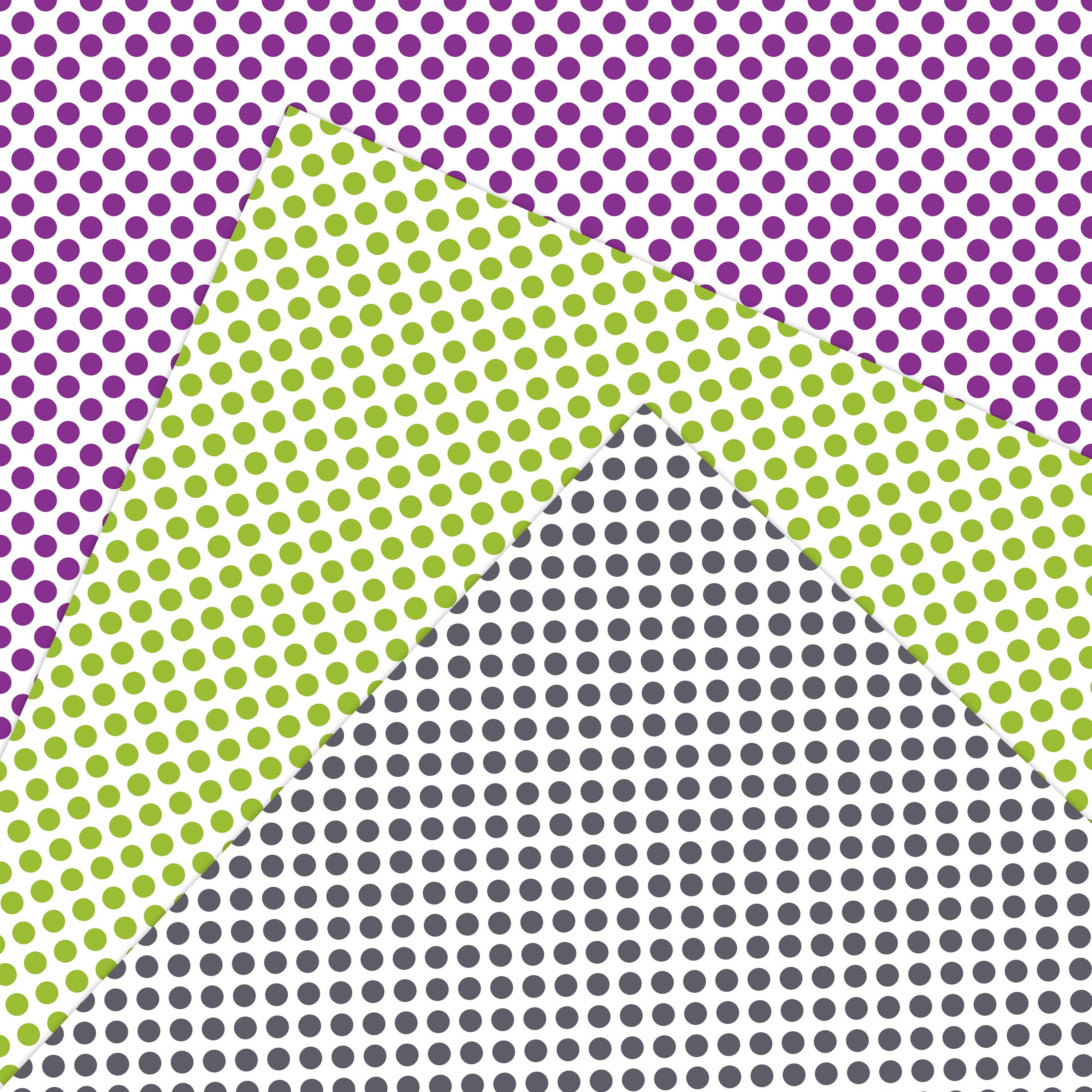 Solid Color Polka Dots Digital Paper Rainbow Polka Dots | Etsy