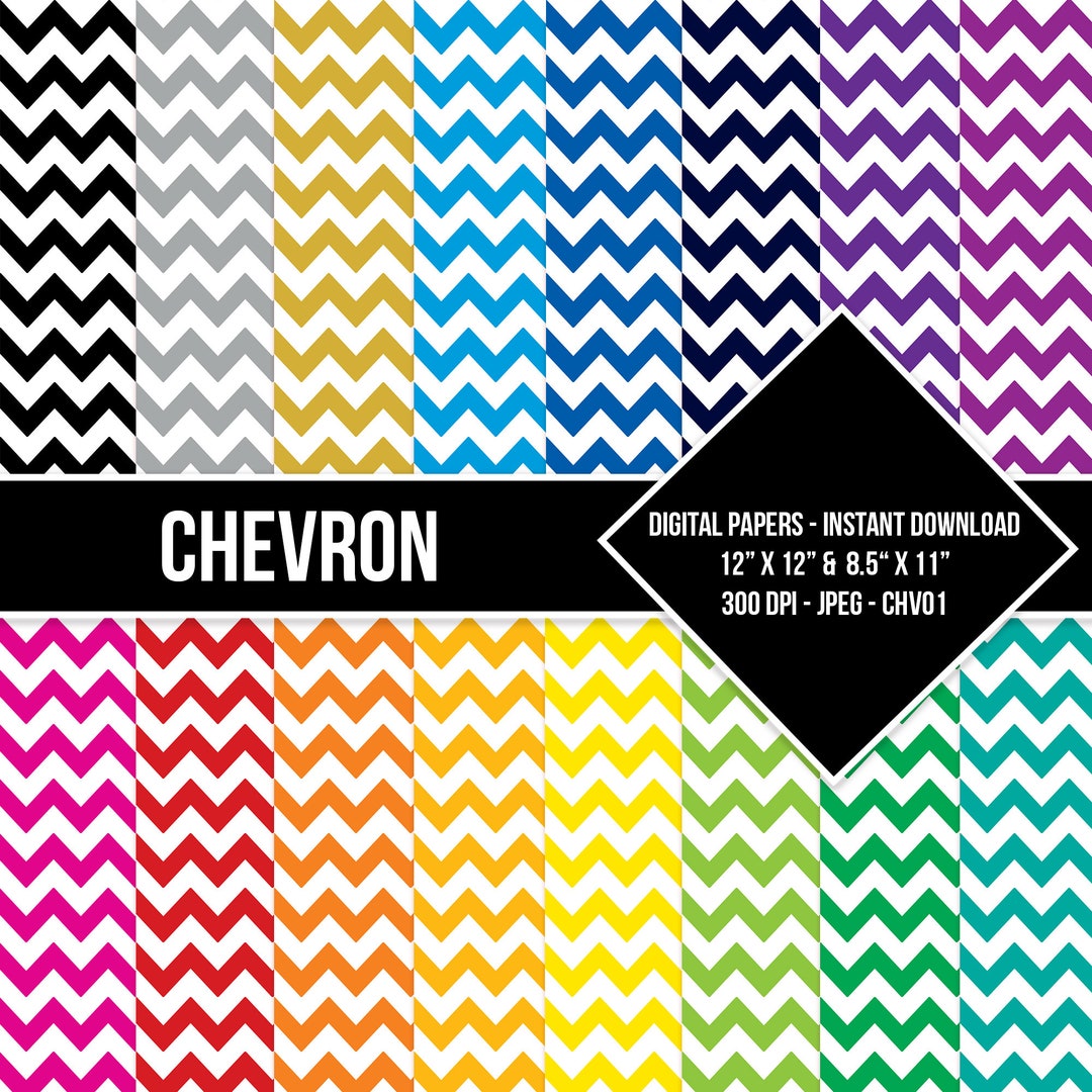 Chevron Digital Paper Seamless Pattern Chevron Digital Paper - Etsy
