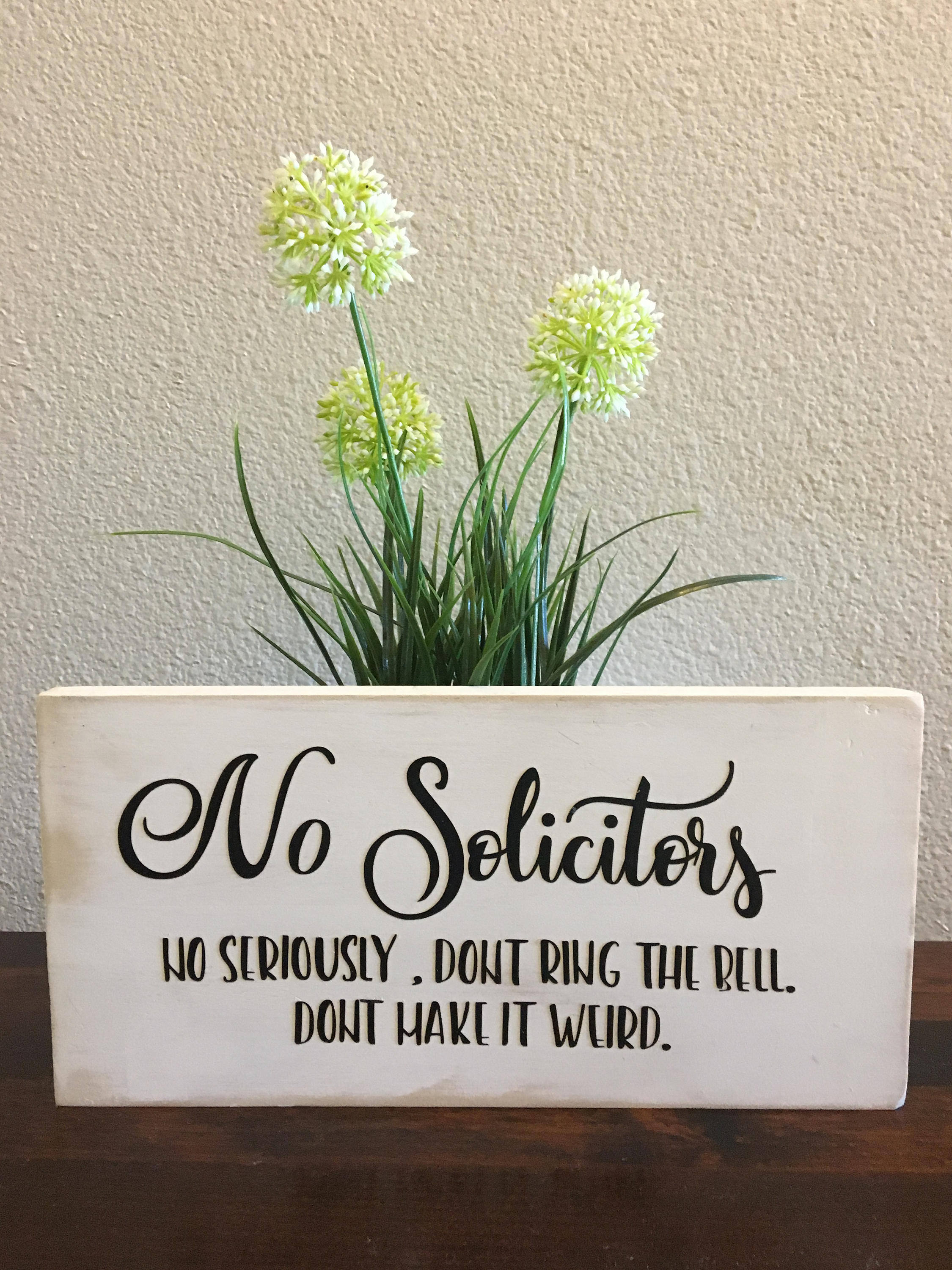 No Soliciting sign funny no soliciting sign no soliciting | Etsy