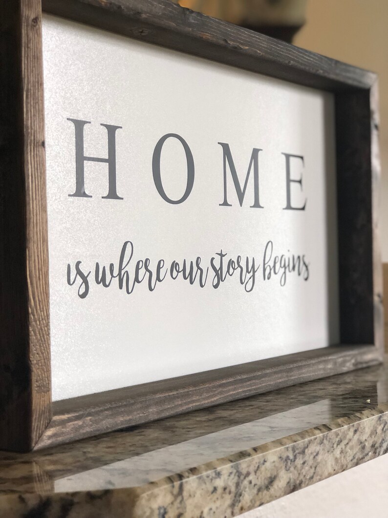 Home is Where Our Story Begins Home Sign Family Sign Home - Etsy