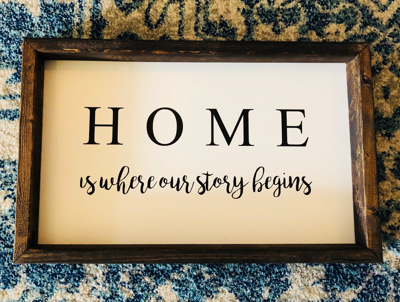 Home is Where Our Story Begins Home Sign Family Sign Home - Etsy