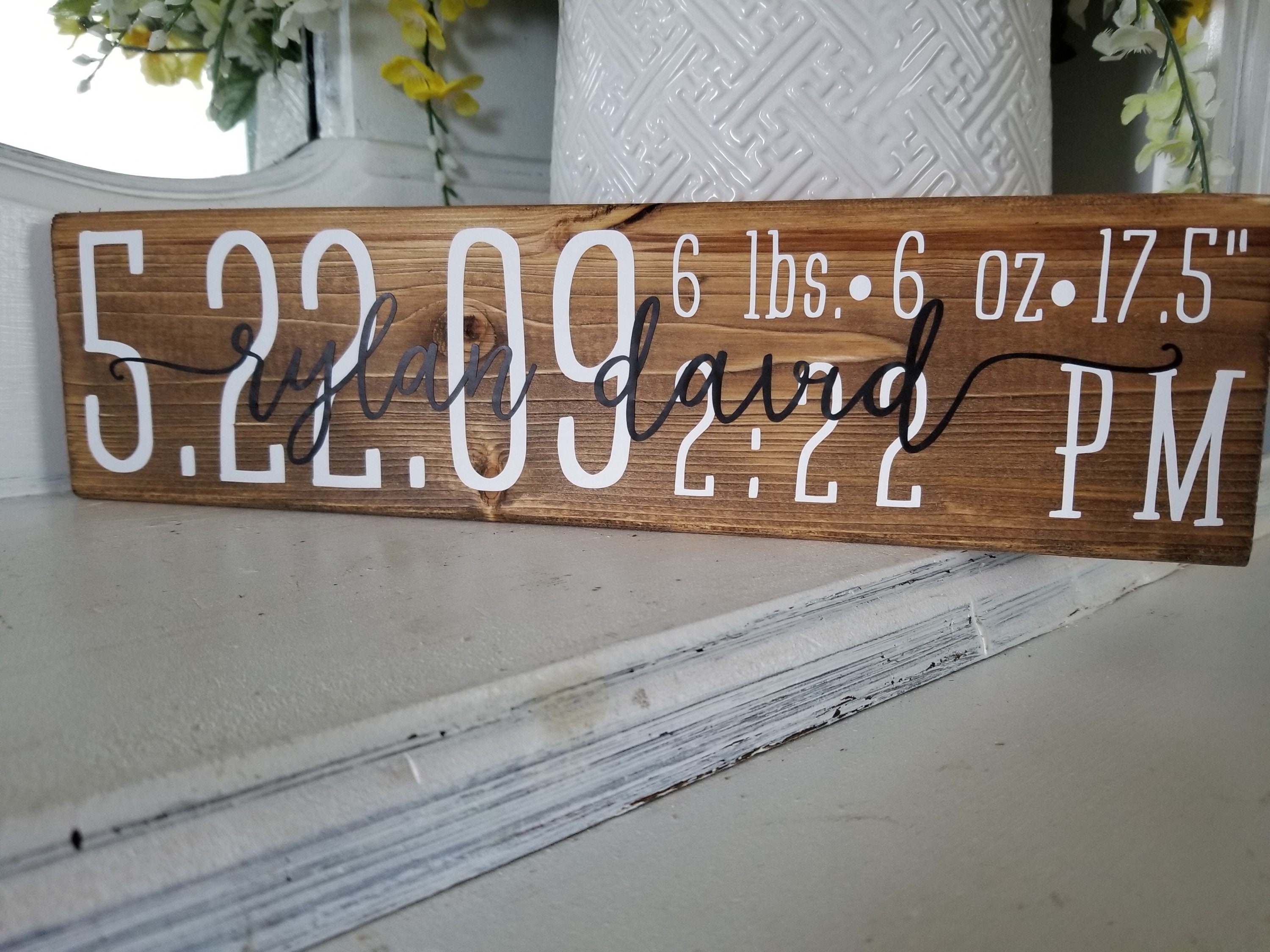 Birth Stats Wall Art Baby Stats Sign Baby Stats Board Birth | Etsy