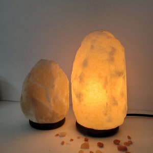 XL White Himalayan Salt Lamp 9-11 Lbs, Authentic White Himalayan Salt ...