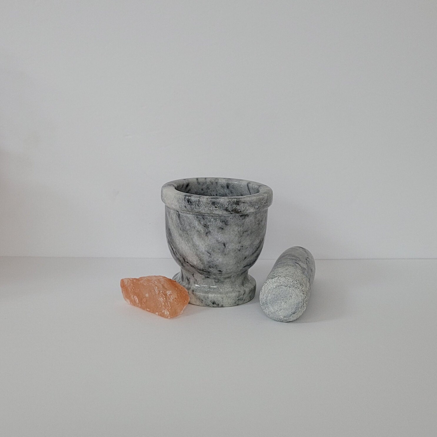 Marble Stone Mortar and Pestle Two Size Options Hand Made - Etsy