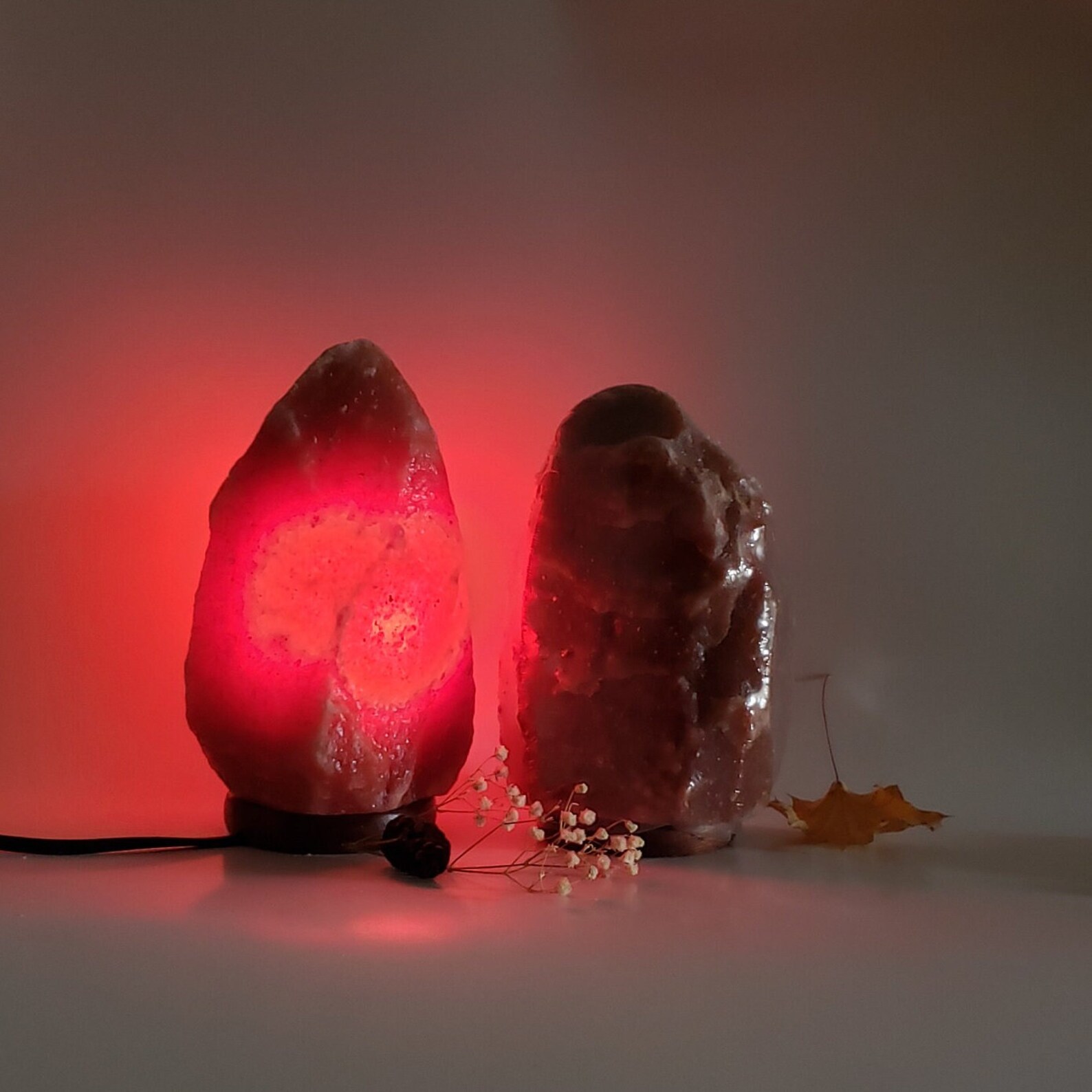 Himalayan Salt Lamp RED Authentic Himalayan Salt From - Etsy