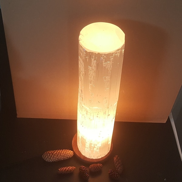 Selenite Lamp - Etsy