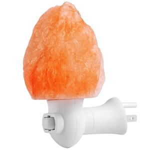 Himalayan Salt Night Light, Authentic Natural Pink Salt Lamp Shade ...