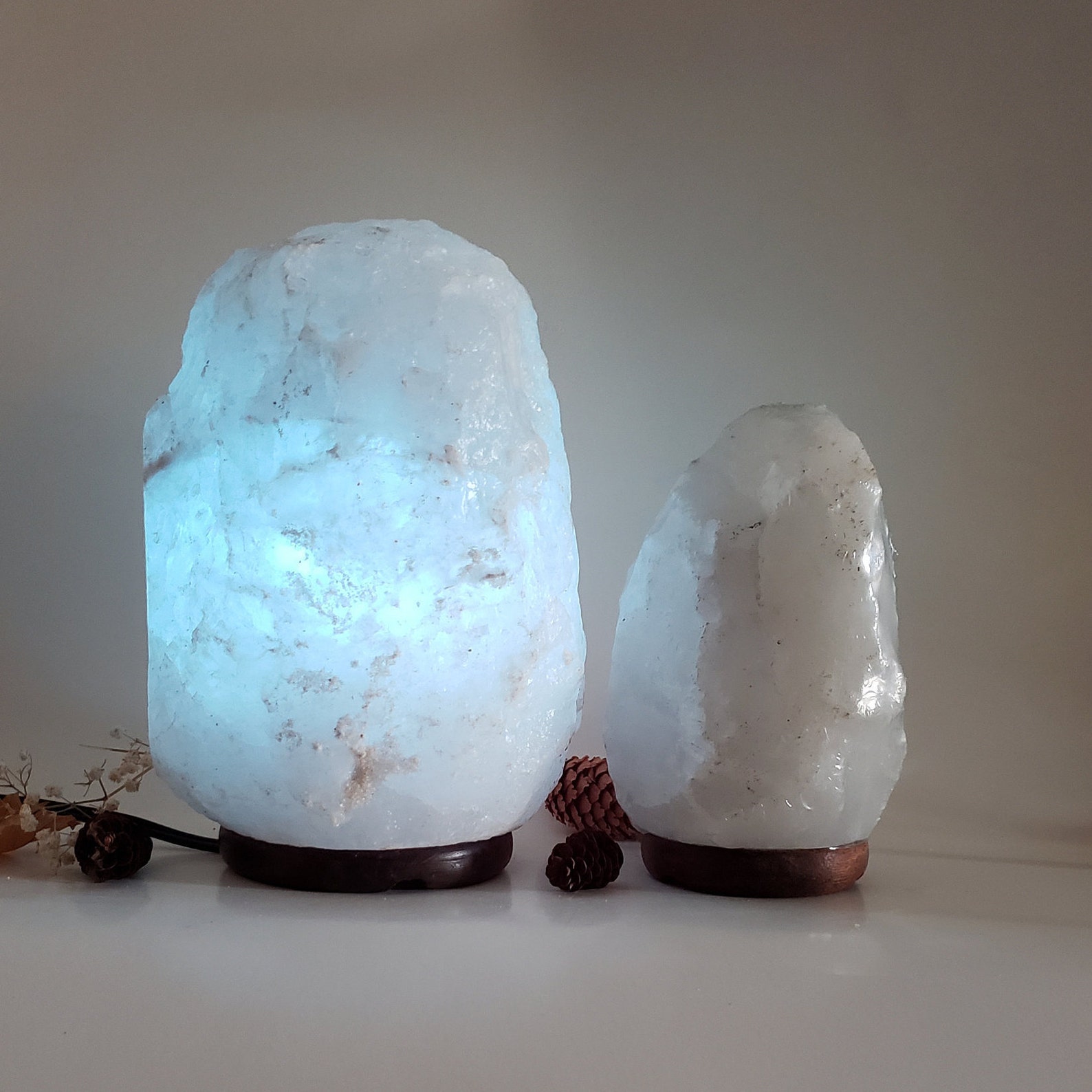 White Himalayan Salt Lamp authentic White Himalayan Salt - Etsy Canada