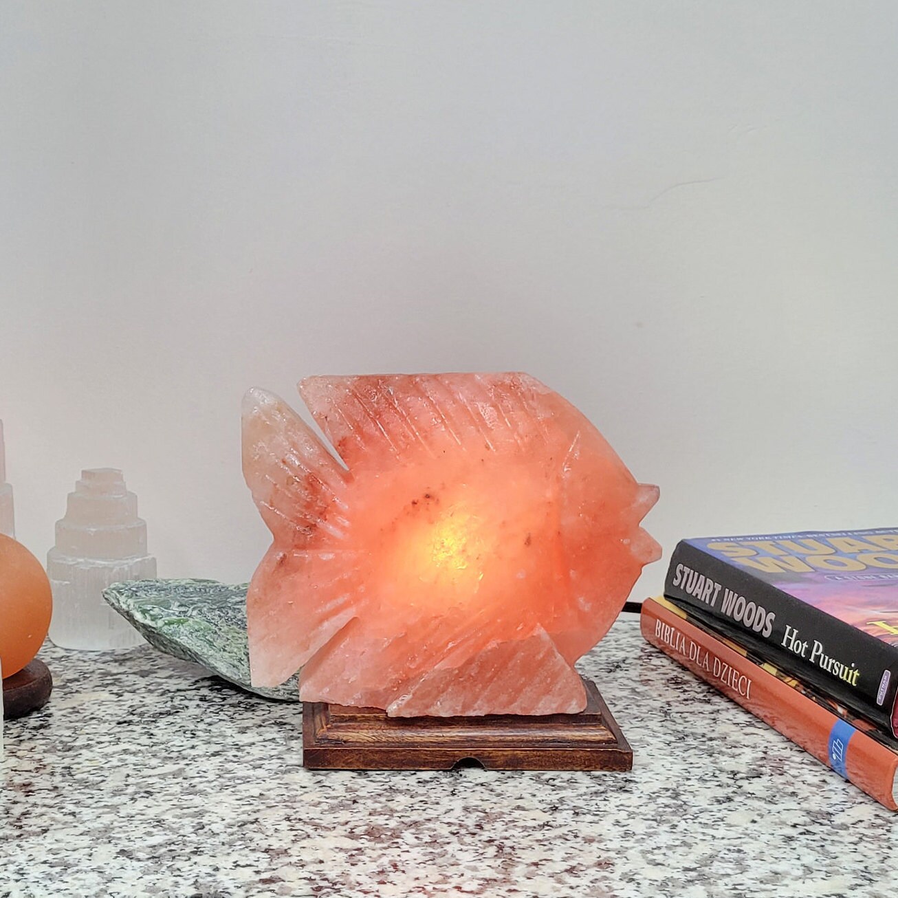 Himalayan Salt Lamp Fish Shape Pink Salt Rock Salt 100% | Etsy