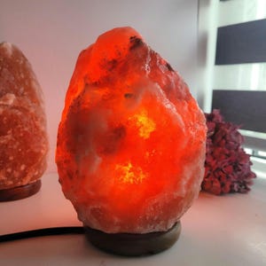 Himalayan Salt Lamp, Pink Salt Lamp, 100% Authentic Natural Rock Salt ...