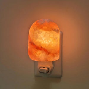 Himalayan Salt Night Light, Authentic Natural Pink Salt Lamp Shade ...